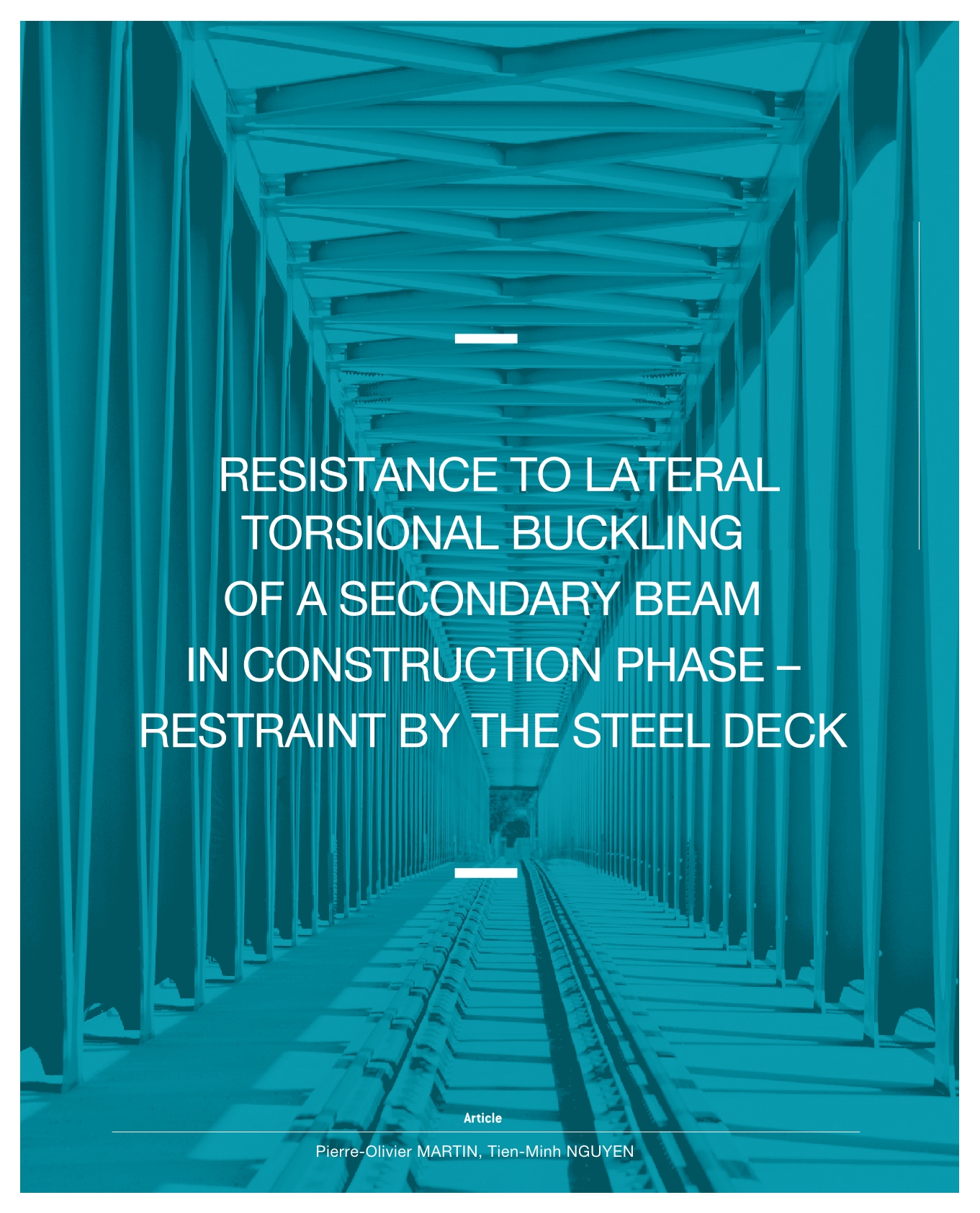 RESISTANCE TO LATERAL TORSIONAL BUCKLING OF A SECONDARY BEAM IN ...